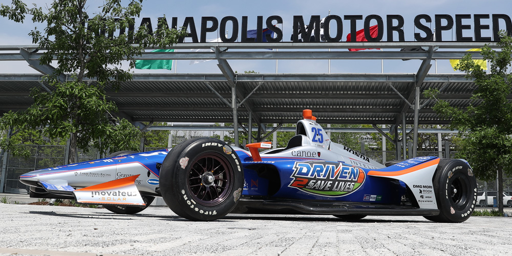 Wilson Unveils Indy 500 Livery That Showcases Donor Transplant List